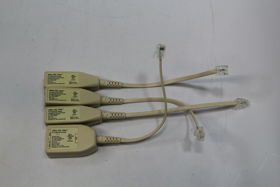 4x 2Wire DSL Line Filters for Single Line Phones USED | eBay
