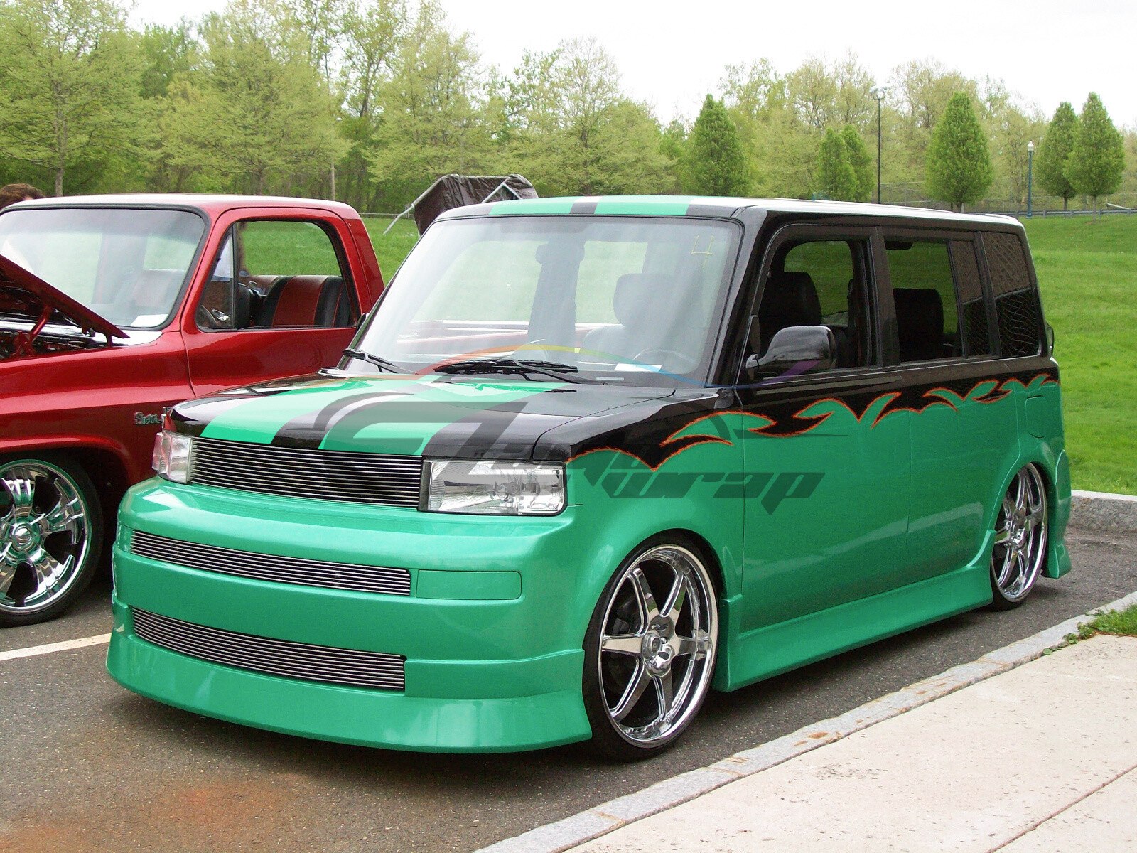 Gloss Color Racing Stripes Vinyl Wrap Decal For Scion XB Sticker 10FT ...