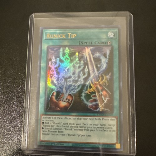YuGiOh Runick Tip TAMA-EN029 1st Edition Ultra Rare Tactical Masters ...