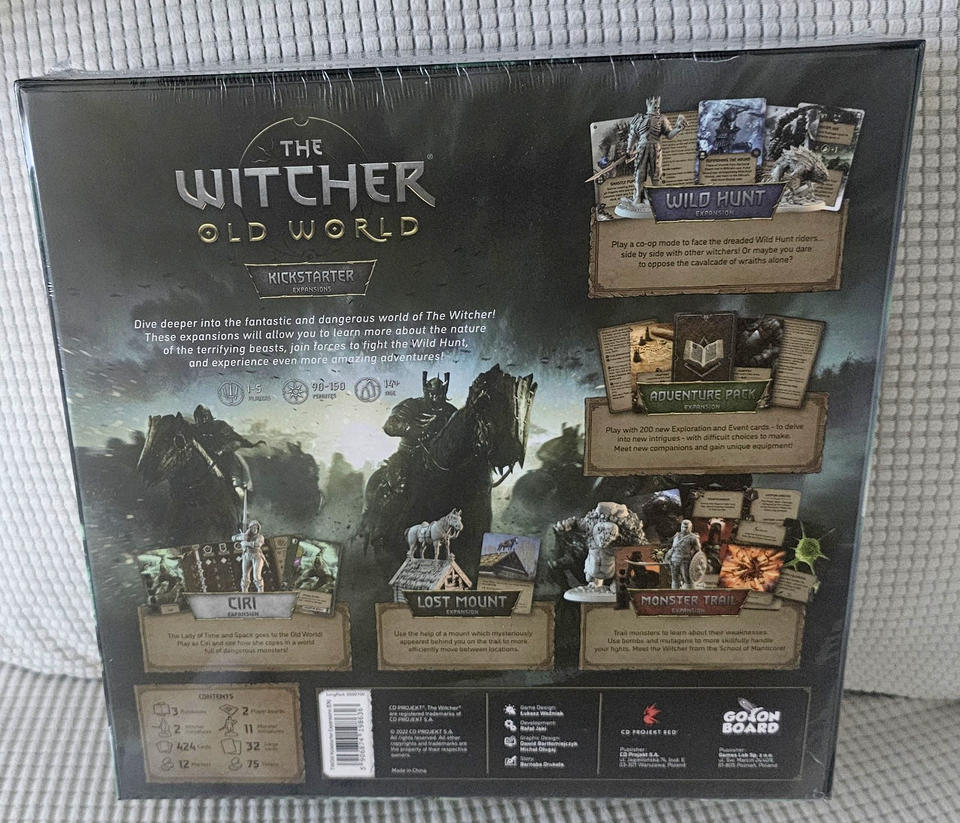 The Witcher: Old World - Kickstarter Expansions Box - #156556 - NEW ...