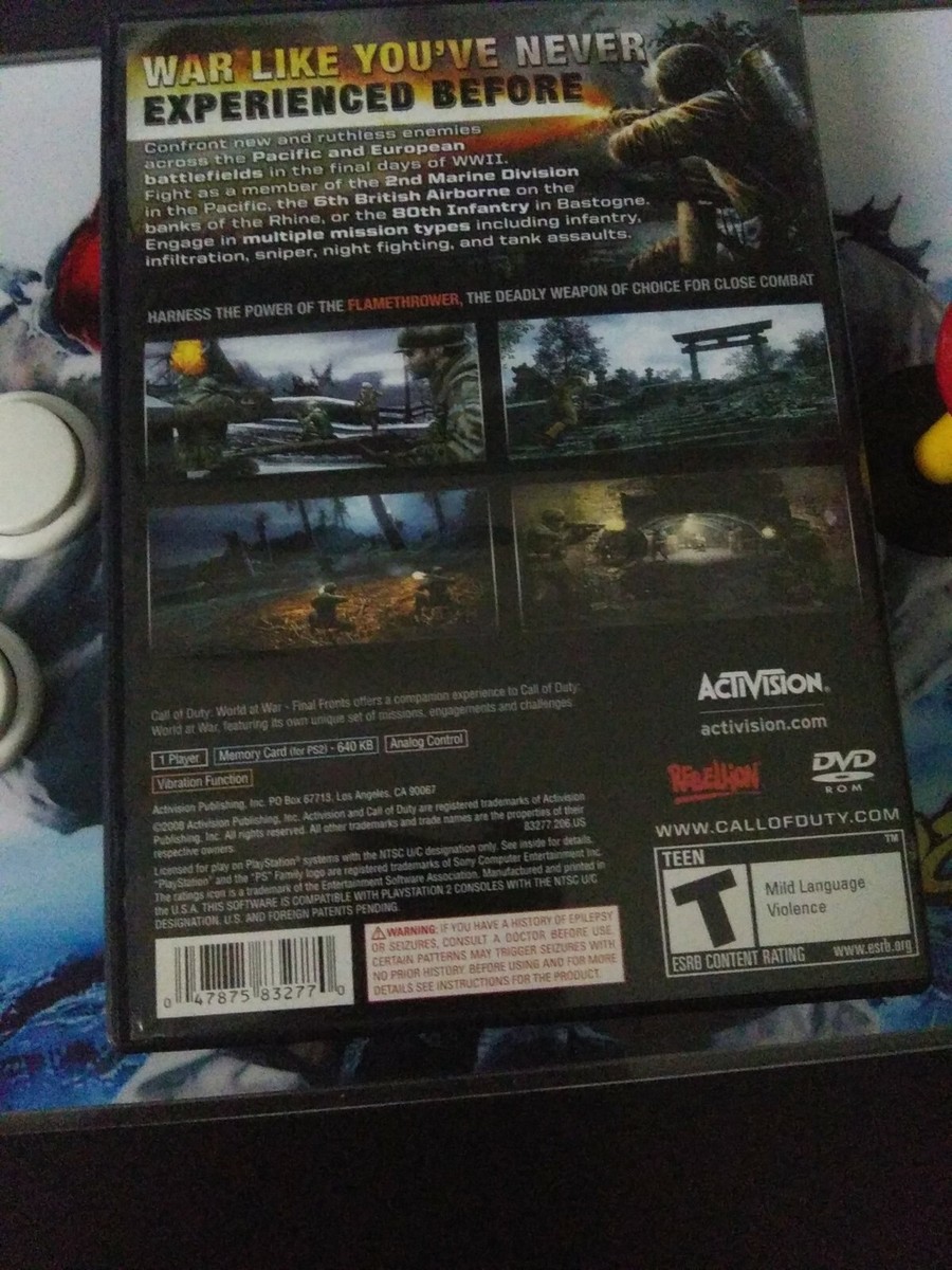 Call Of Duty World At War Ps2