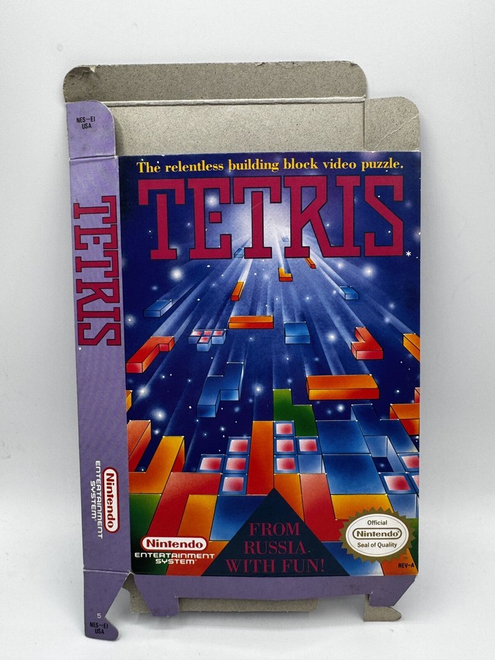 Tetris BOX and MANUAL ONLY (Nintendo Entertainment System NES, 1989) | eBay