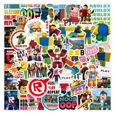 Hot new 50pcs Roblox Stickers Sticker Decals Decal Merch for kids party ...