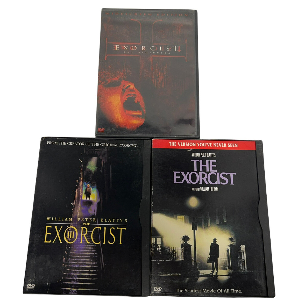 EXORCIST DVDs The Beginning/The Exorcist/Exorcist III Lot of 3 NEVER ...