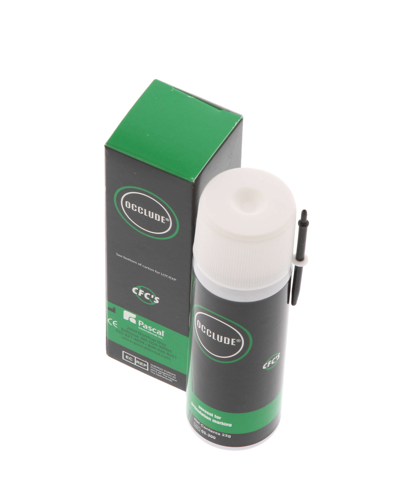 OCCLUDE Dental Aerosol Articulating Indicator Spray Powder Green 23g ...