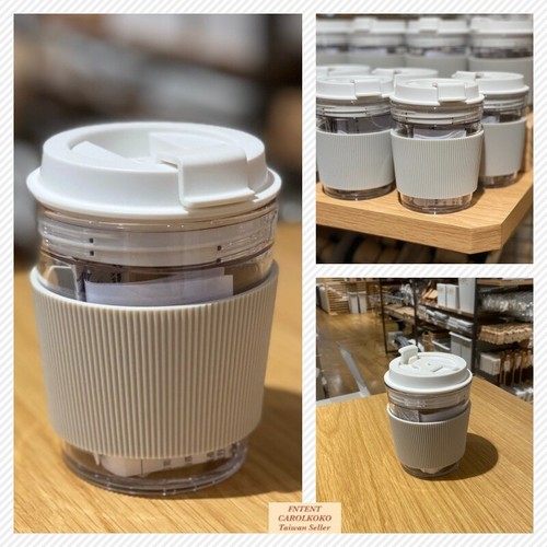 [MUJI] Portable Clear Tumbler/ Reusable Coffee Cup with Cup Set ...