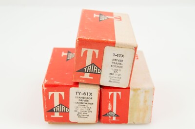 3x NIB TRIAD Miniature Audio Transformers T-41X , TY-48X, TY-61X | eBay