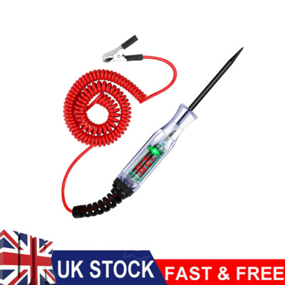 12V Circuit Tester Probe Electric Car Fuse Test Light Voltage Pen ...