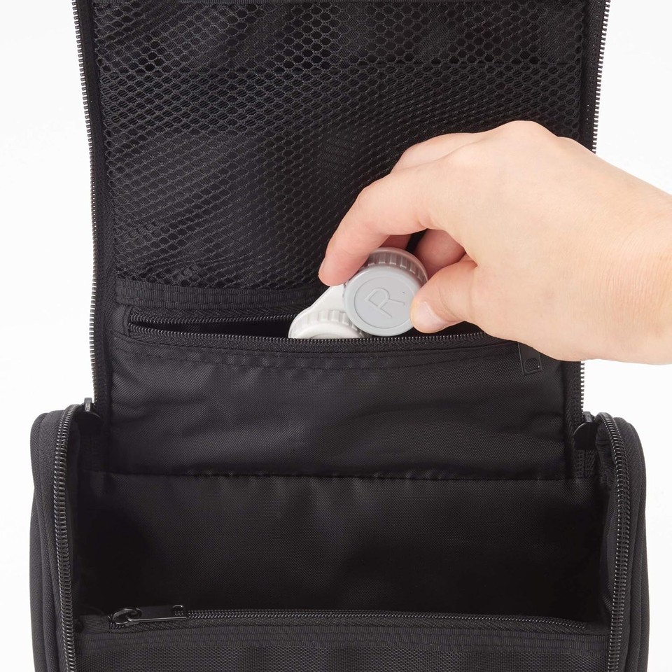 MUJI Polyester Hanging Travel Case, 16 cm Width x 19 Depth x 6 Black | eBay