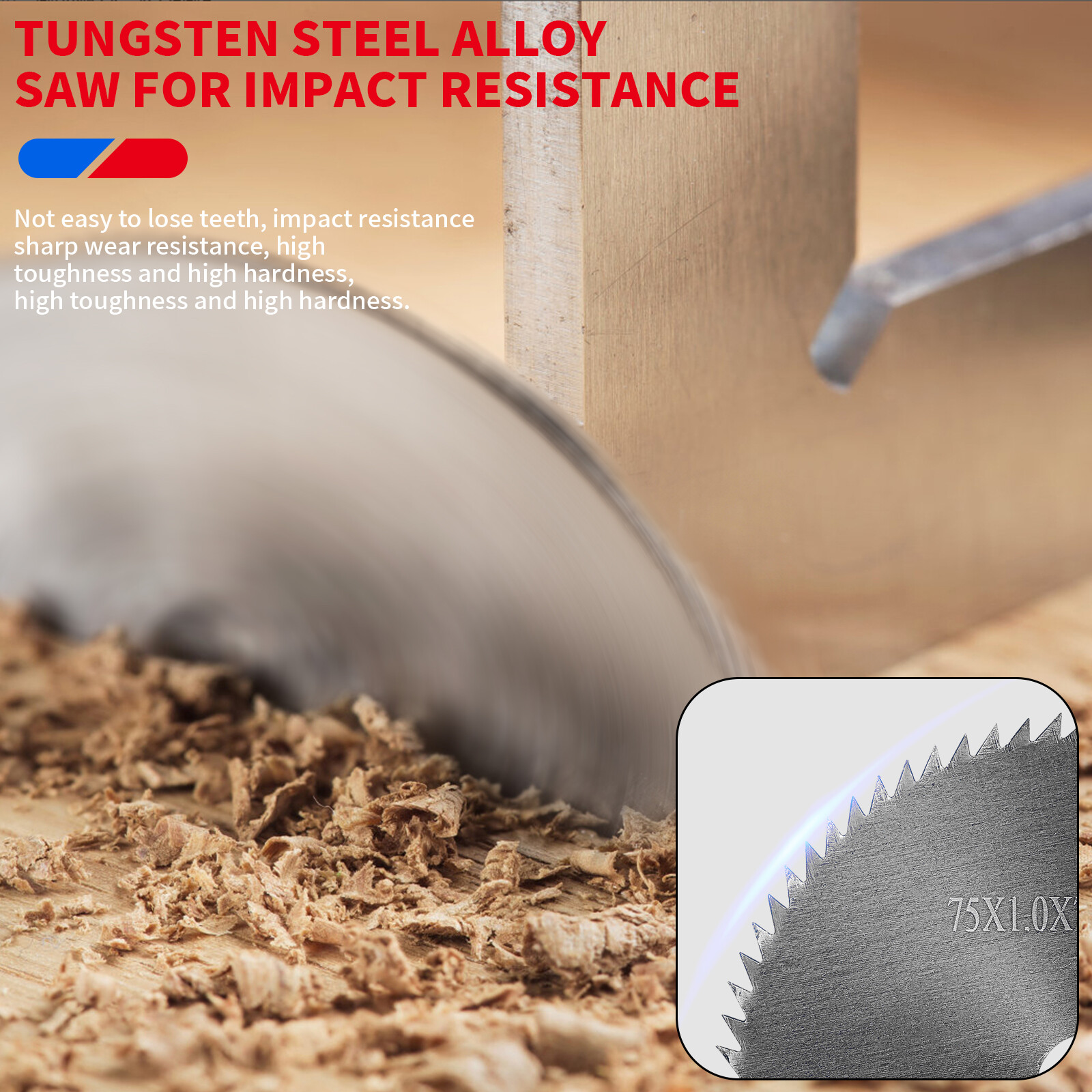 3 Inch Circular Saw Blade with 3/8 Inch Arbor, 72-Teeth HCS Saw Blade ...