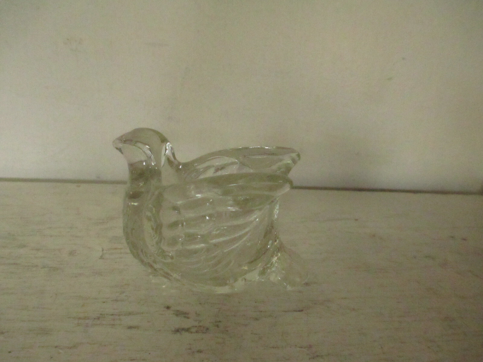 Vintage Clear Glass Avon Bird candle Votive Holder Tea Light Summer ...