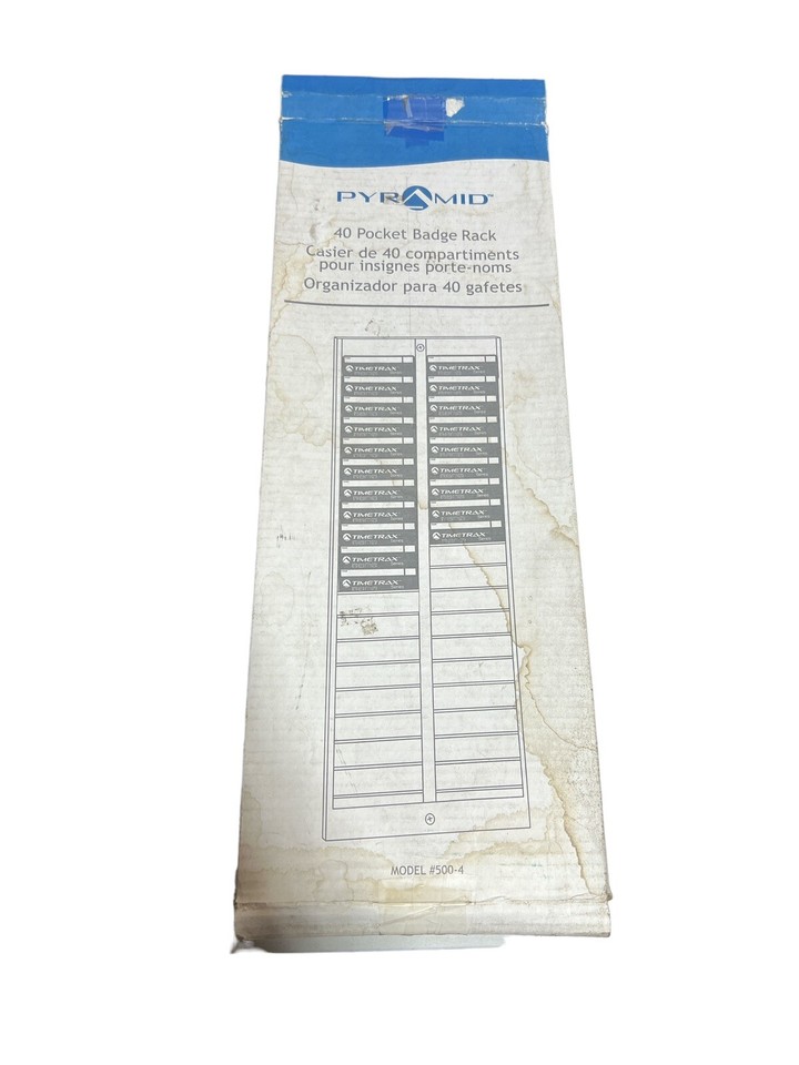 Pyramid 500-4 40-Capacity Swipe Card Badge Rack 44942705043| eBay