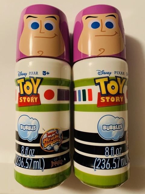 Disney Buzz Lightyear Bubbles 8 FL Oz With Wand 3yr Super Miracle ...