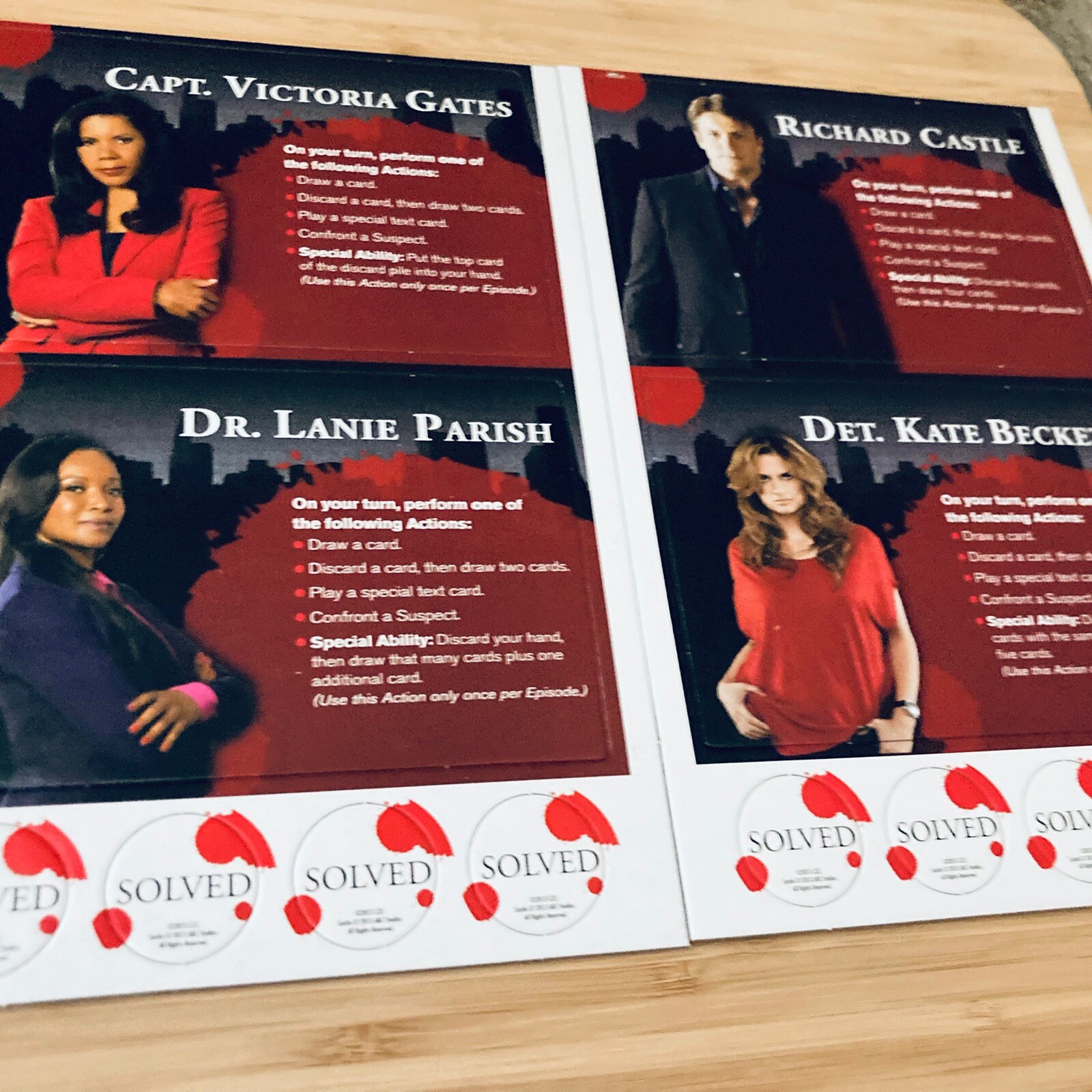 Castle Detective Card Game Cryptozoic 2013 ABC TV Show Nathan Fillion ...