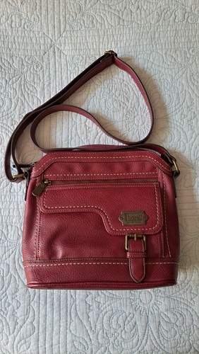 BOC Born Concept Crossbody Saddle Burgandy Purse Shoulder Bag Bucket ...
