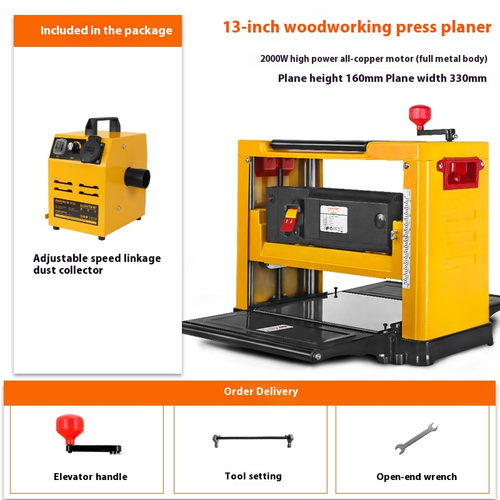 Woodworking Press Planer Type Household Flat Planer Planer Single Side ...