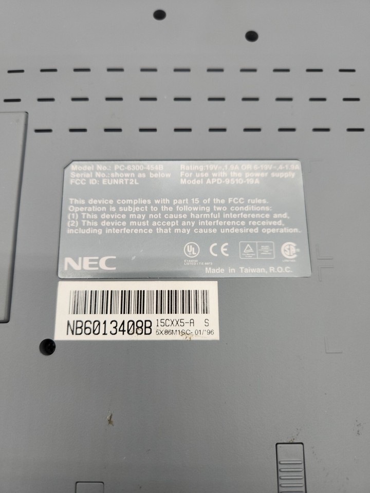 VINTAGE NEC Versa 550D Laptop Computer | eBay