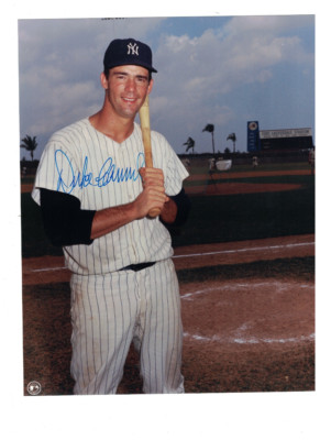 Duke Carmel New York Yankees Signed Baseball Photo W/COA | eBay