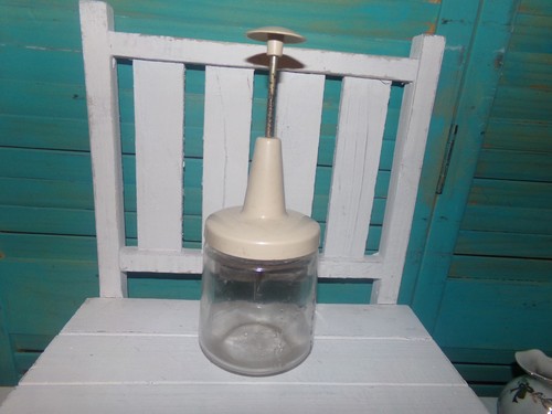 Vintage Nut and Vegetable Chopper-Beige Plastic Top Glass Bottom | eBay