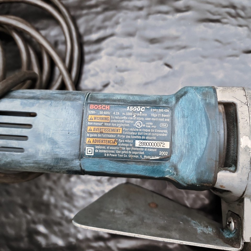 Bosch 1500C 16 Gauge Electric Sheet Metal Shears Cutter Power Tool ...