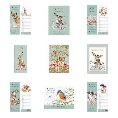 Wrendale Designs Calendars Diaries 2026 Calendar Desk Handbag Diary ...