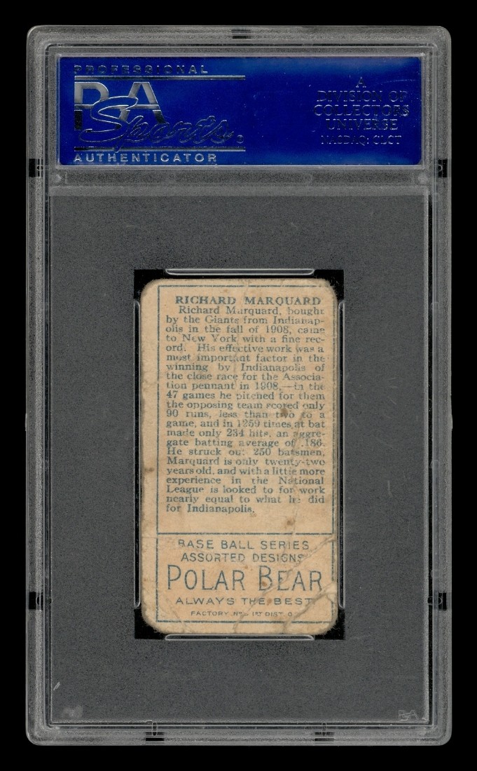 1911 T205 Gold Border Set-Break R.W. Marquard PSA 1 PR-FR | eBay