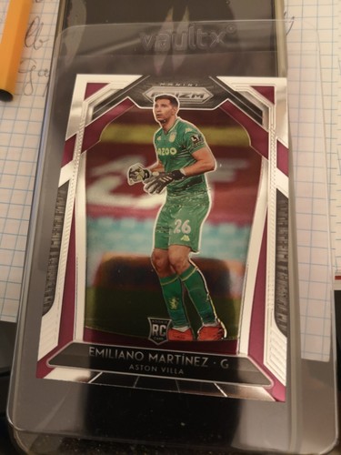 Emiliano Martinez Rookie Card Aston Villa premier league Panini Prizm ...