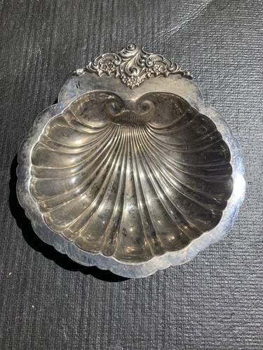 Baroque By Wallace 277 Silverplate Candy Serving Dish Clam Shell Ornate ...