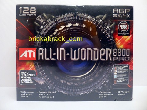 ATI Radeon 9800 PRO 128MB DDR AGP 4X/8X All-In-Wonder Video Graphics ...