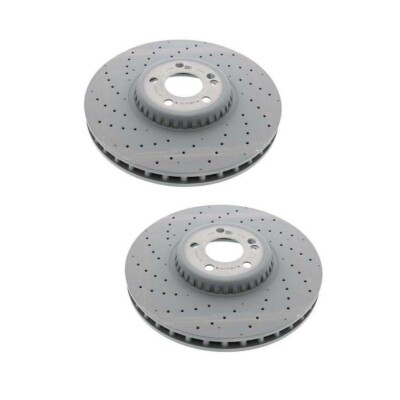 Mercedes Benz C43 AMG 2017-2020 Pair Set of 2 Front Disc Brake Rotors ...
