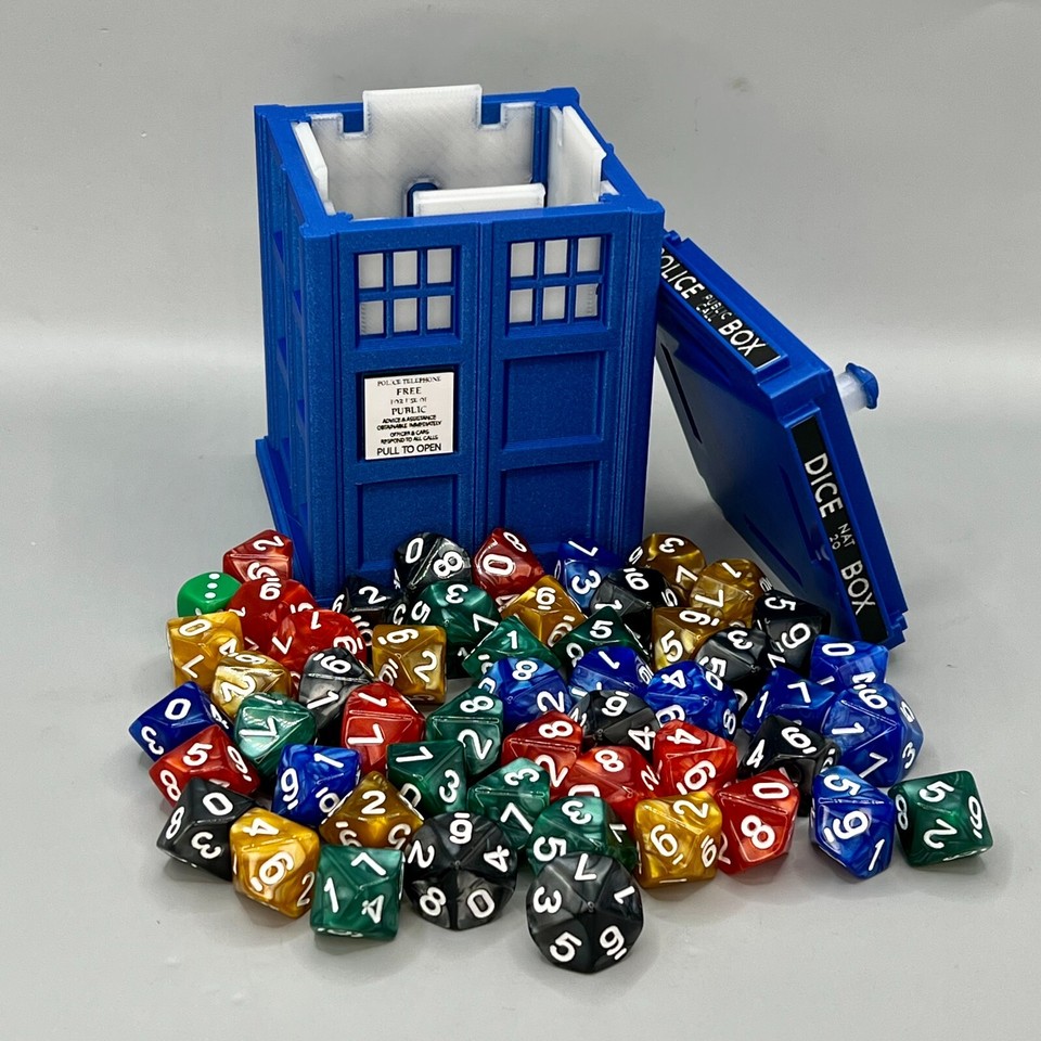 Doctor Who SD TARDIS Dice/Storage Box | eBay