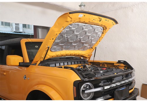 Engine Hood Heat Insulation Sound Deadener Cotton Cover For Ford Bronco ...