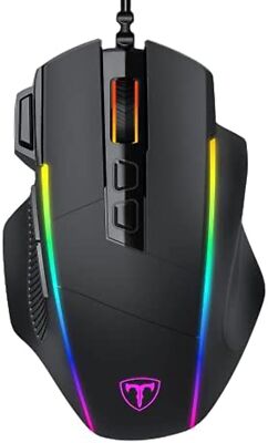 Pictek PC278A Wired Gaming Mouse - 8000DPI, 8 Prog Btns, RGB, Ergo ...