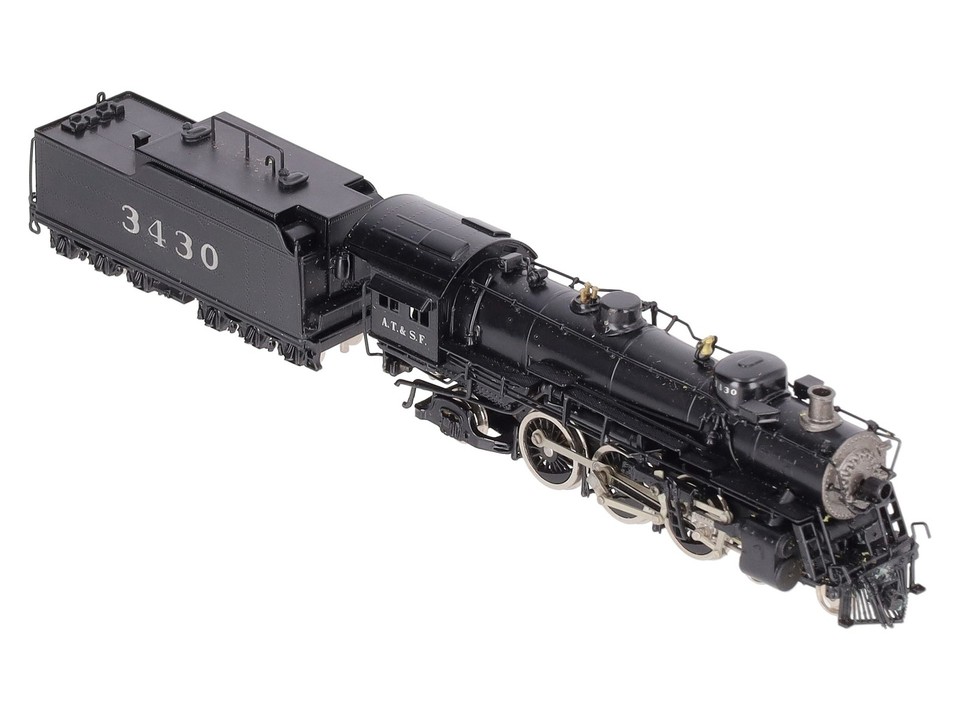 Pecos River Brass 1052P N Scale BRASS Santa Fe 4-6-2 3400 Class #3430 ...