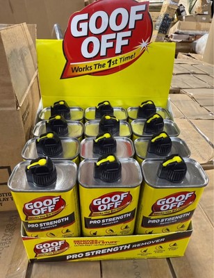 Goof Off Pro Strength Remover 6oz 12 Pack | eBay