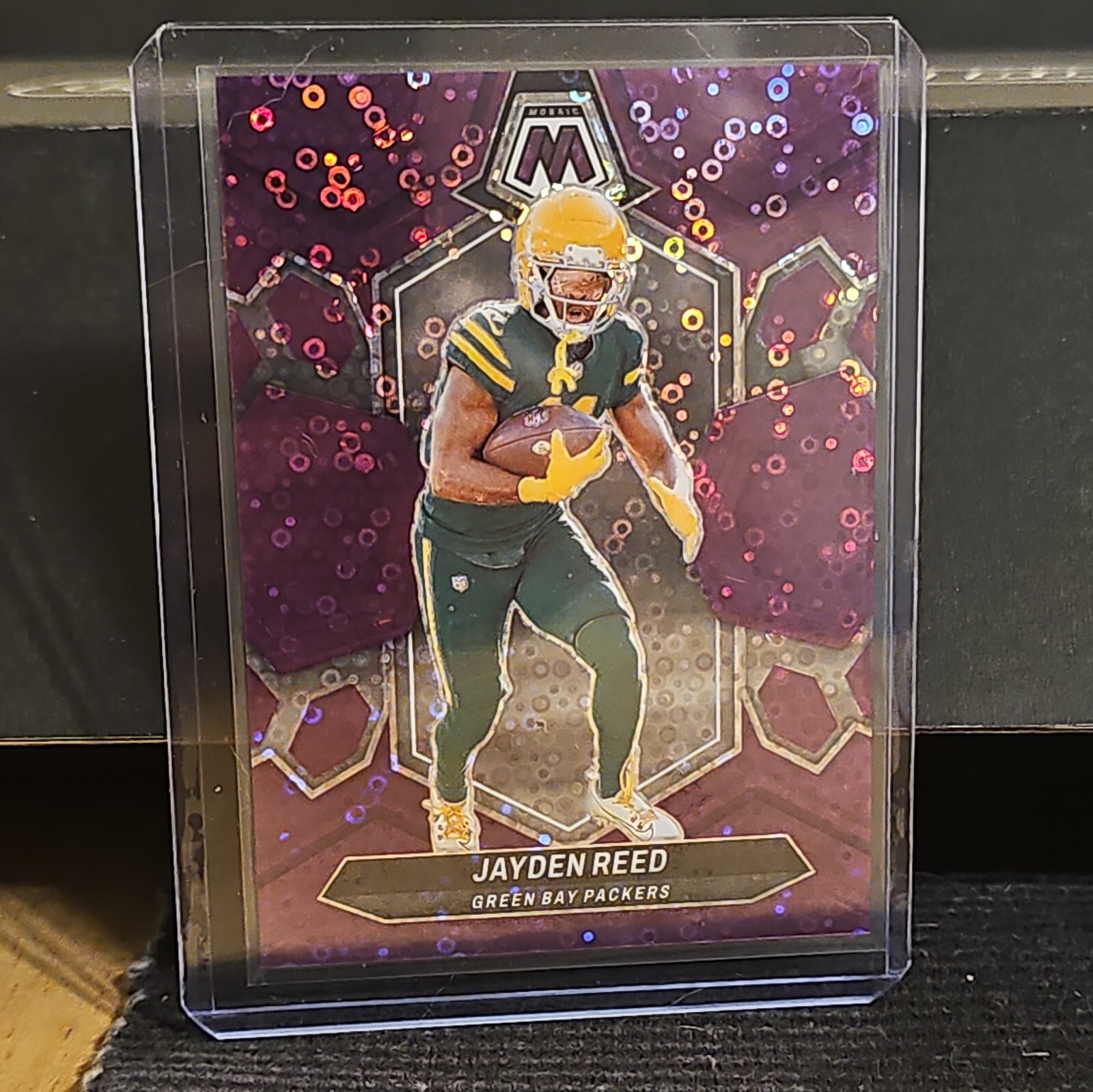 2024 Panini Mosaic - No Huddle Purple Mosaic Prizm #81 Jayden Reed /50 ...