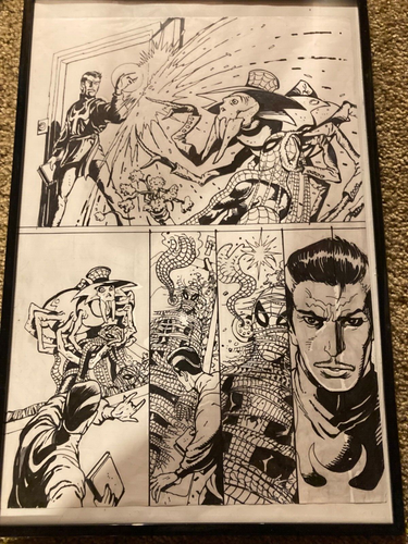Spiderman Fever Original Comic Book Art by Brendan McCarthy Doctor ...