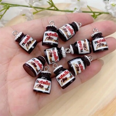 (2) pcs DIY Nutella Chocolate Hazelnut Spread Pendant Charms for ...