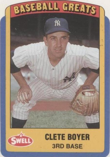 1990 Swell Baseball Greats - Clete Boyer #102 for sale online | eBay