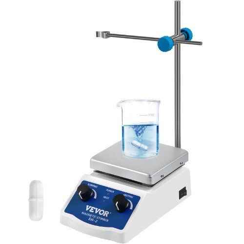 1000ML Electric Magnetic Stirrer Hot Plate Vortex Mixer Shaker With ...