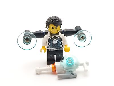 Lego Mini Figure Ultra Agents Jack Fury with Parachute from Set #70164 ...