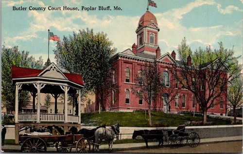 MO - Butler County Courthouse Poplar Bluff, Missouri Vintage Postcard ...