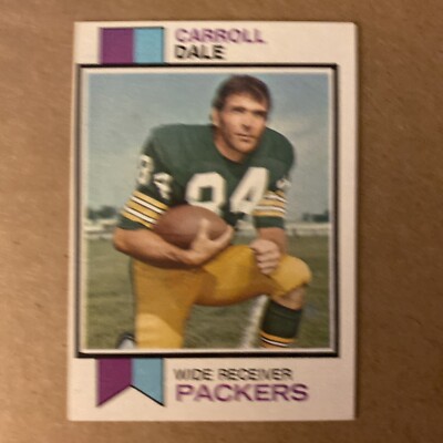 1973 Topps Football Carroll Dale Green Bay Packers Card #399 | eBay