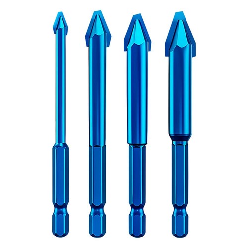 Long Lasting 4pcs Tilted Hex Shank Triangular Bit Set for All Materials ...