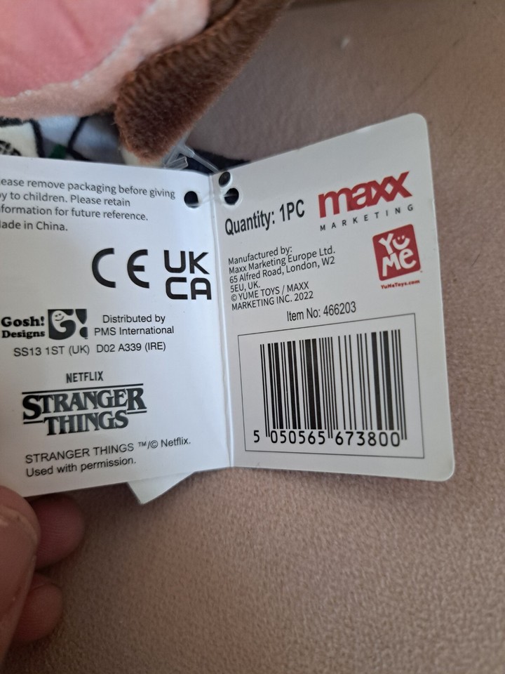 Stranger Things Dustin Small Plush toy 6 inch YuMe Toys Netflix 2022 ...