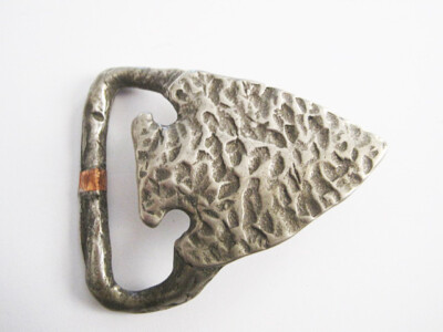 Solid Brass Arrowhead buckle 3 x 2 1/2 inch | eBay