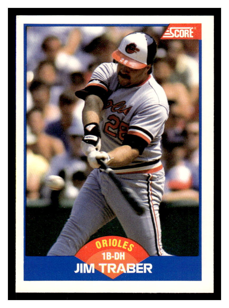 1989 Score #590 Jim Traber - Baltimore Orioles | eBay