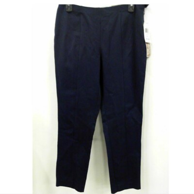 JM Collection Women Pants 6 Navy Blue Cropped Stretch | eBay