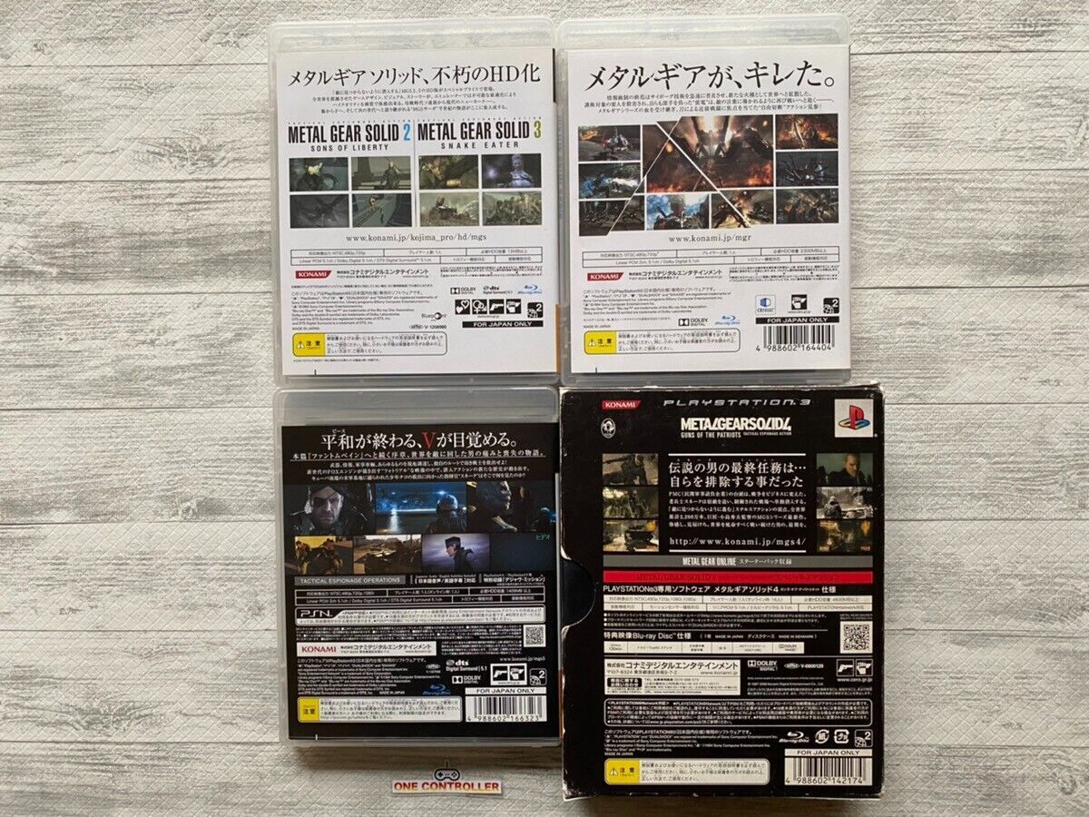 SONY Playstation 3 PS3 Metal Gear Solid HD Edition & Rising & 4 & V ...