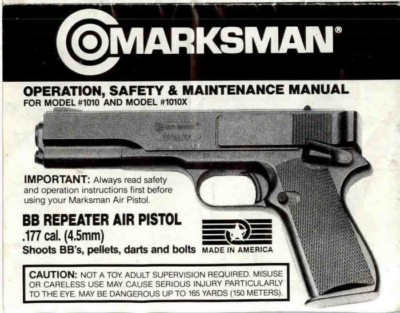 Marksman M1010 & M1010X Owner's Manual | eBay